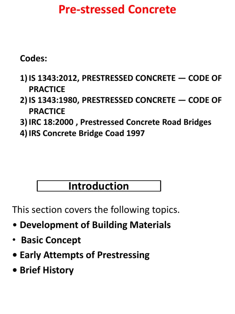 Notes On Prestressed Concrete | PDF | Prestressed Concrete | Concrete