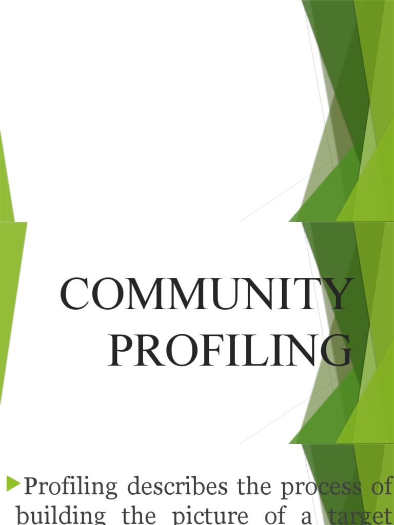 Community Profiling | Download Free PDF | Community | Communication