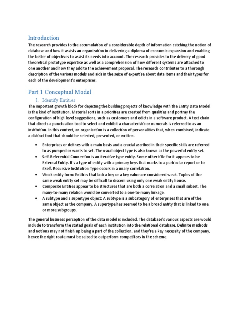 Identify Entities | PDF | Conceptual Model | Data Type