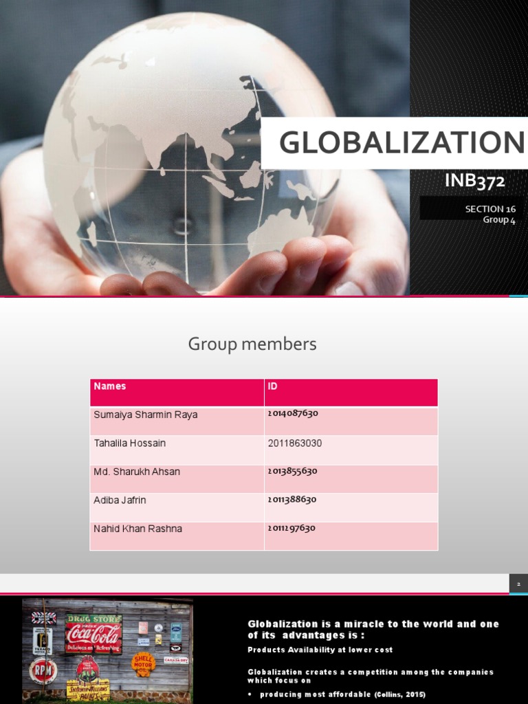 INB372 - Section 16 - Final Project. | PDF | Globalization | Brand