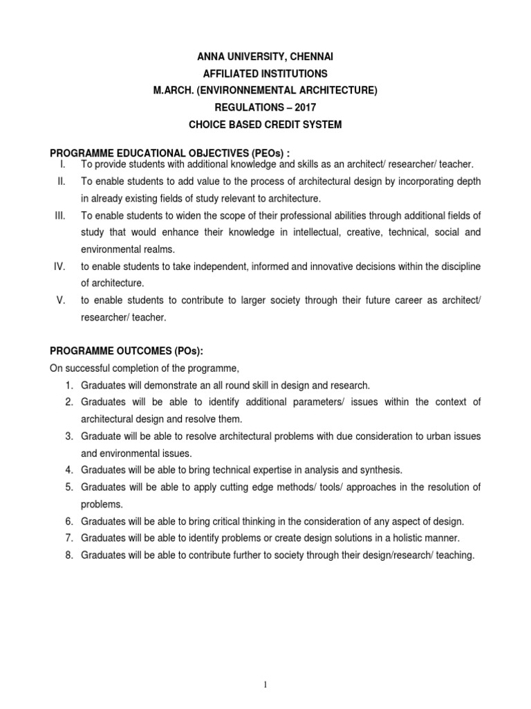 M.arch Env. Syllabus | PDF | Sustainability | Green Building