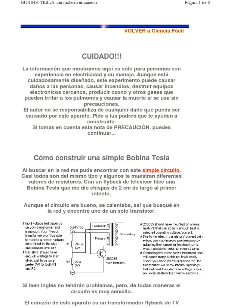 Flyback TV | PDF | Inductor | Transistor