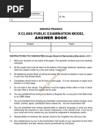 12 Page Answer Booklet: Read These Instructions | PDF
