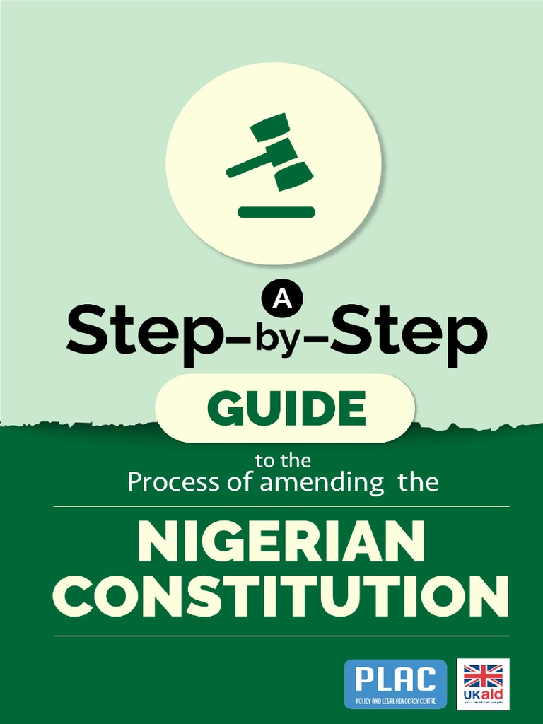 Step by Step Guide To The Process of Amending The Nigerian Constitution | PDF | Constitutional ...