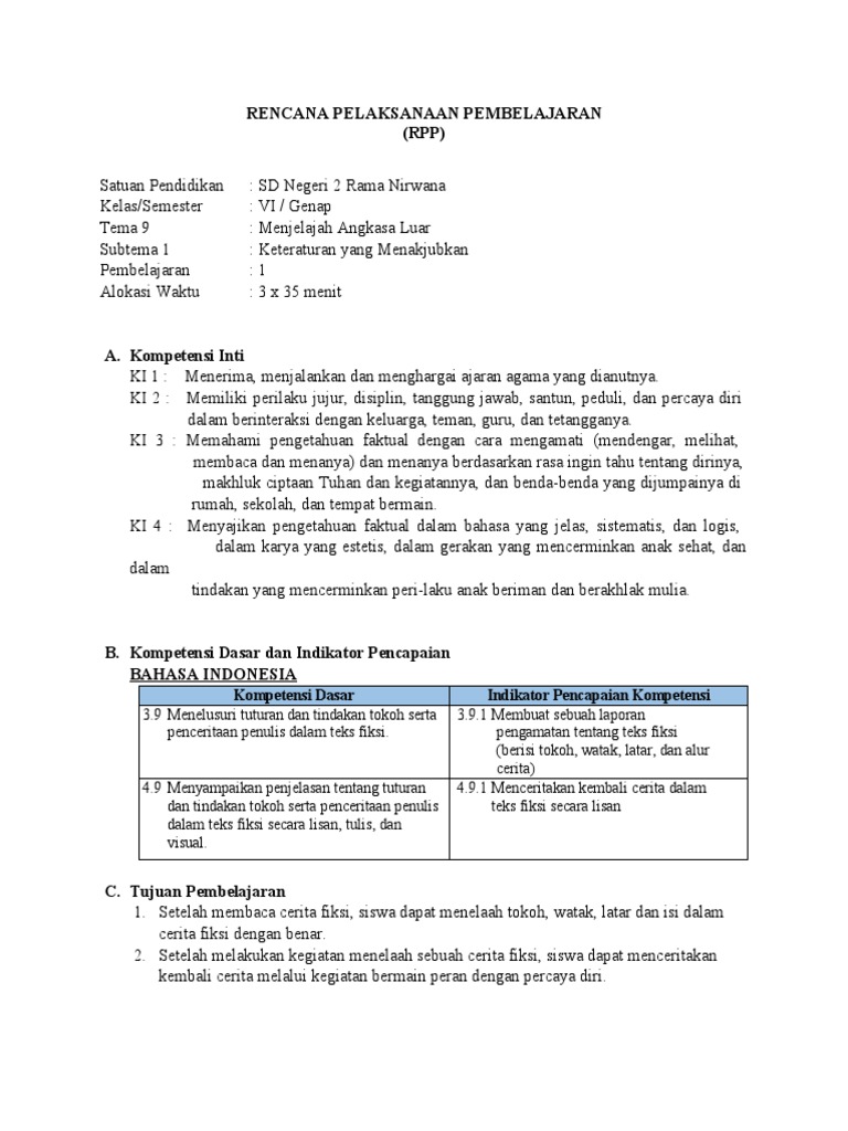 RPP Perbaikan Kasus Bu Eni Dan Mahe | PDF