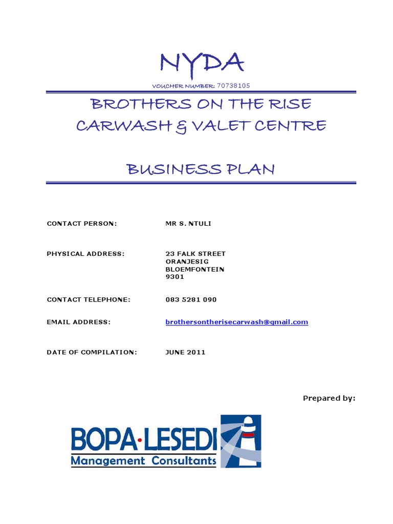 Car Wash Business Plan Sample1 | PDF | Occupational Safety And Health ...