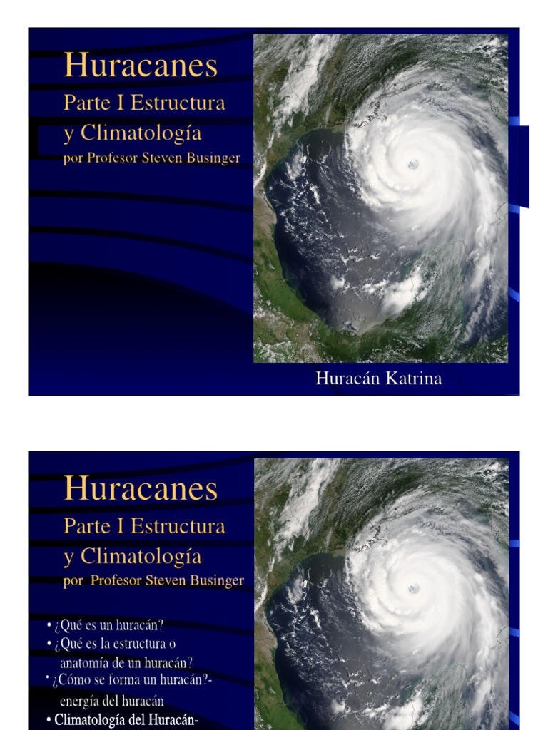 Anatomía de Un Huracán | PDF | Ojo (ciclón) | Ciclones tropicales