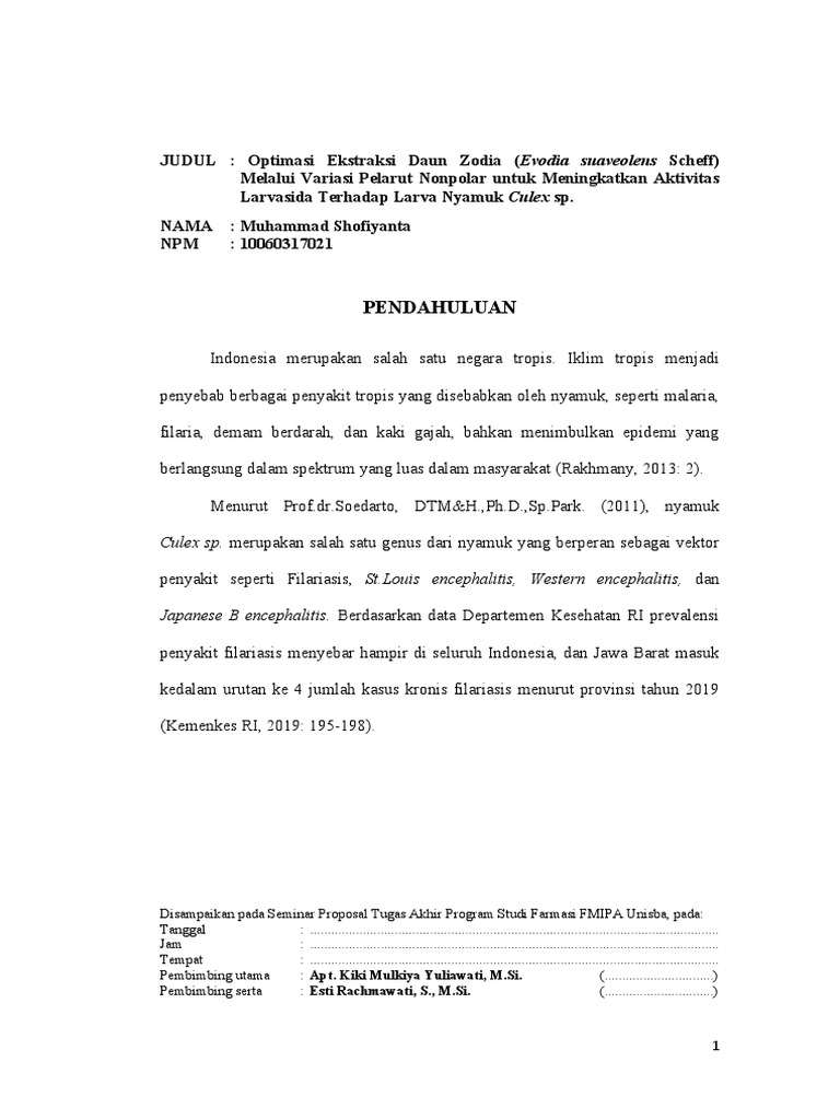 Draft Proposal TA Fix | PDF