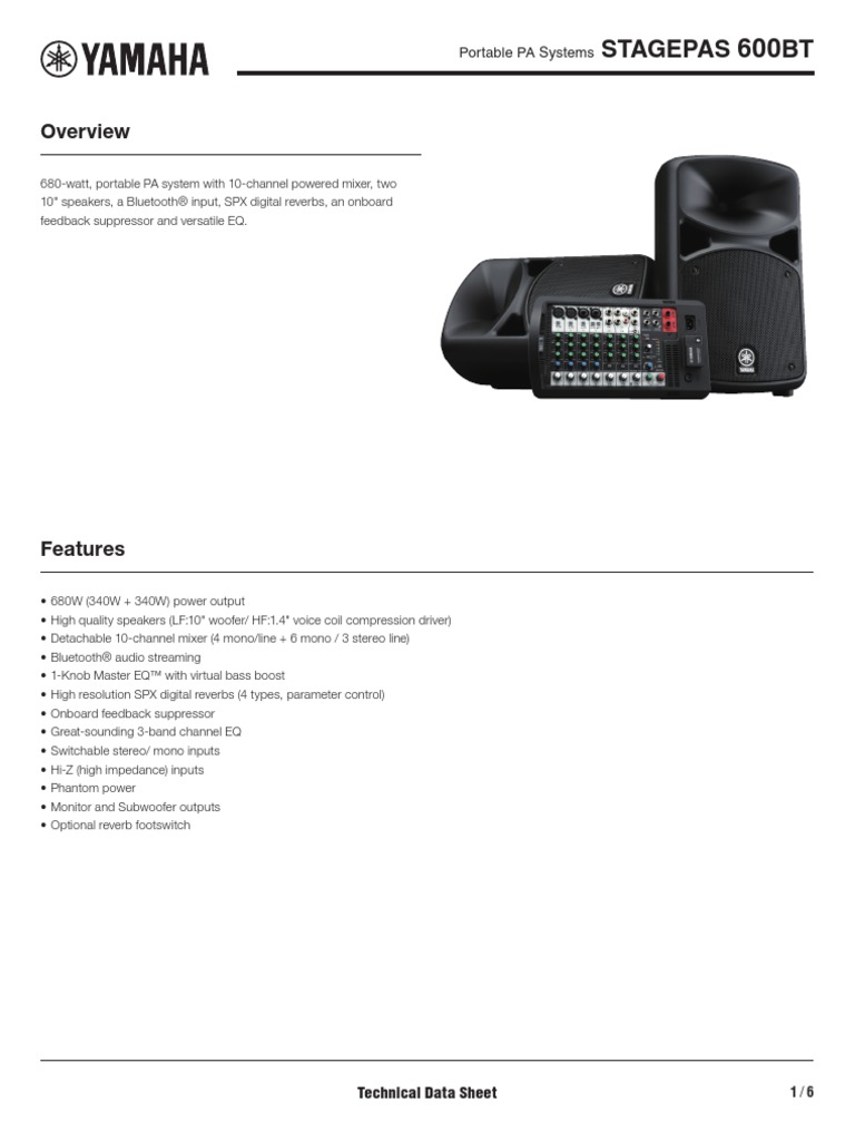 Stagepas 600BT | PDF | Computers