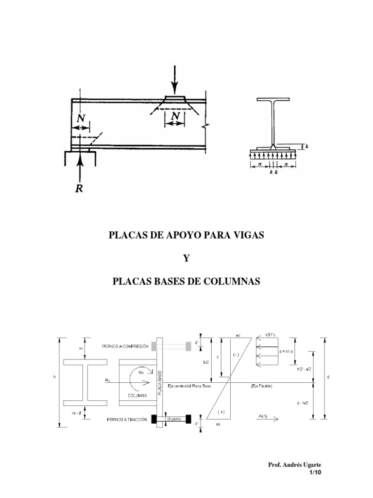 Diseño de Placas para Vigas y Columnas | PDF | Doblar | Viga (Estructura)