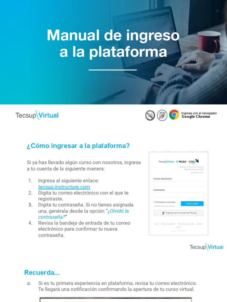 Manual Canvas Tecsup | PDF | Contraseña | Comunicación
