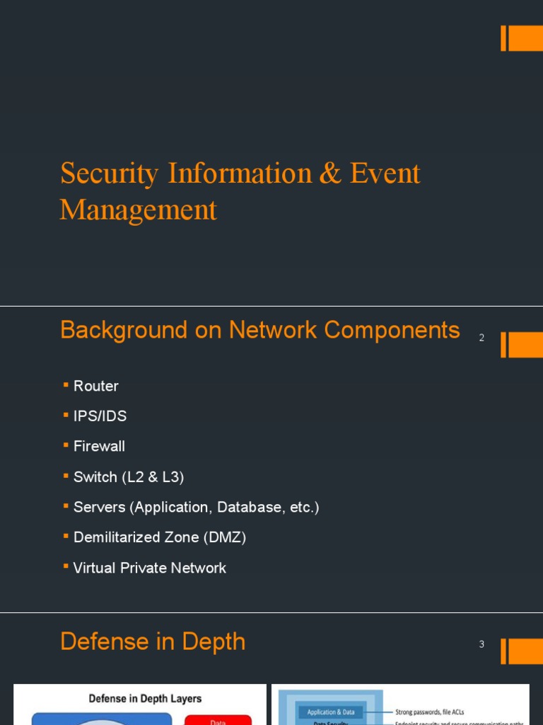 Security Information & Event Management | PDF | Computing | Computer Networking