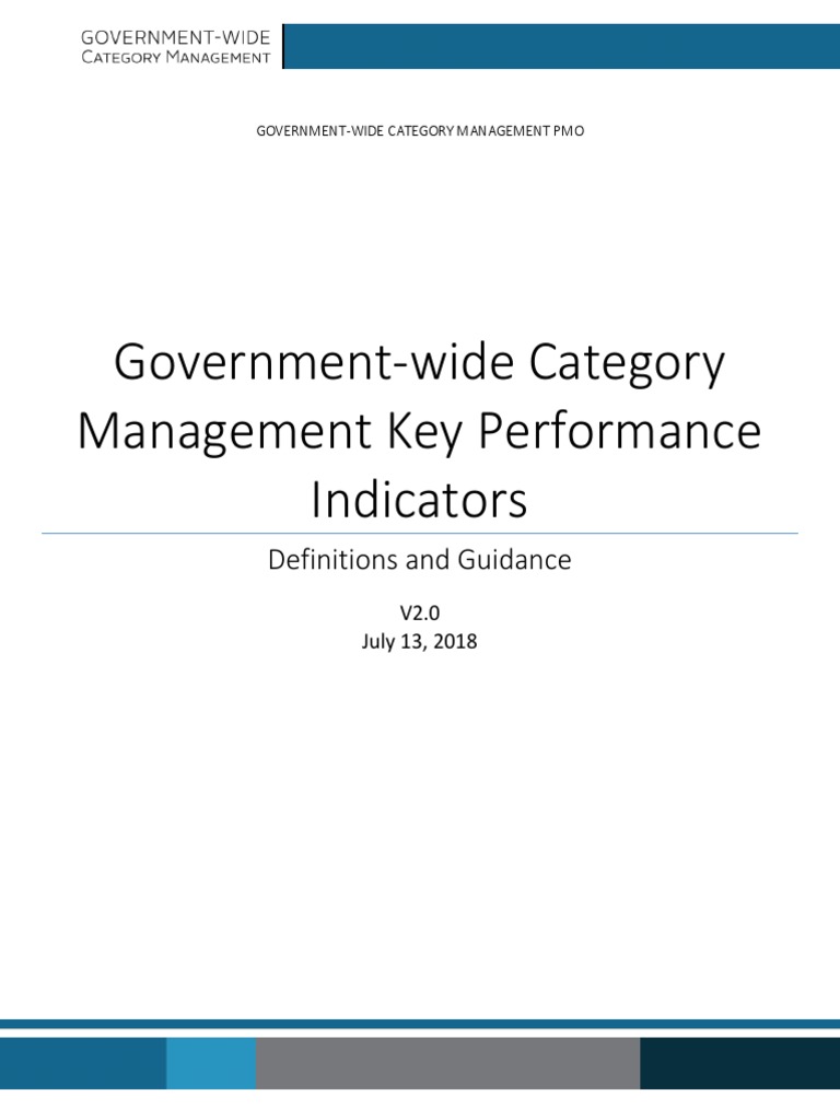 Government-Wide Category Management Key Performance Indicators | PDF ...