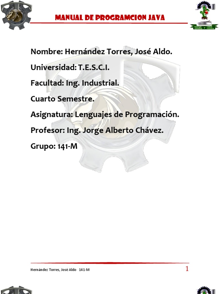 Heta Manual Java | PDF | Java (lenguaje de programación) | Teoría de la complejidad computacional