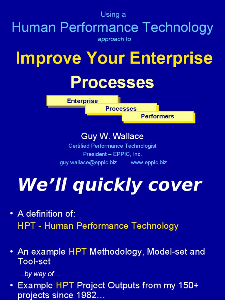 HPI Slideshow | PDF | Business Process | System