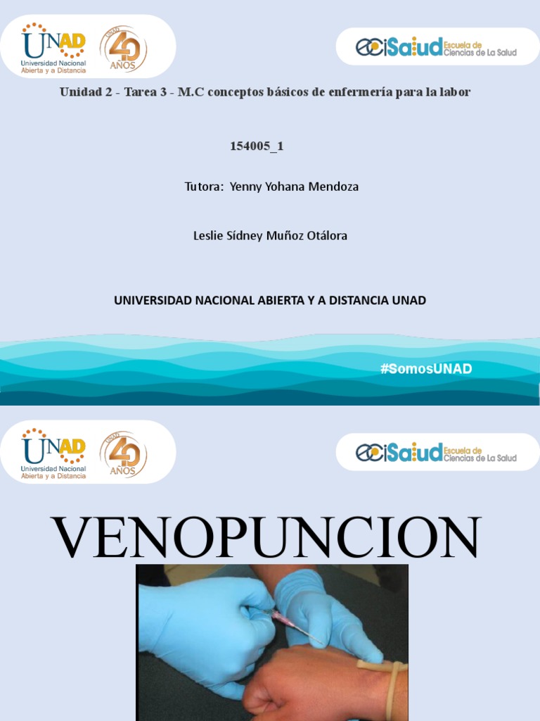 Presentacion Venopuncion. | PDF