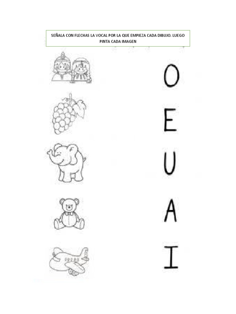 Actividad de Vocales y Colores | PDF