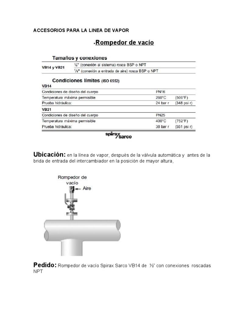 Piping de La Línea de Vapor y Condensado Dimensionado | PDF ...