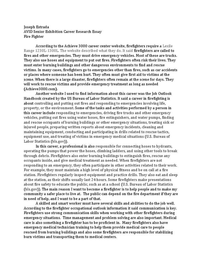 Firefighter Career Overview and Insights | PDF | Firefighter | Emergency