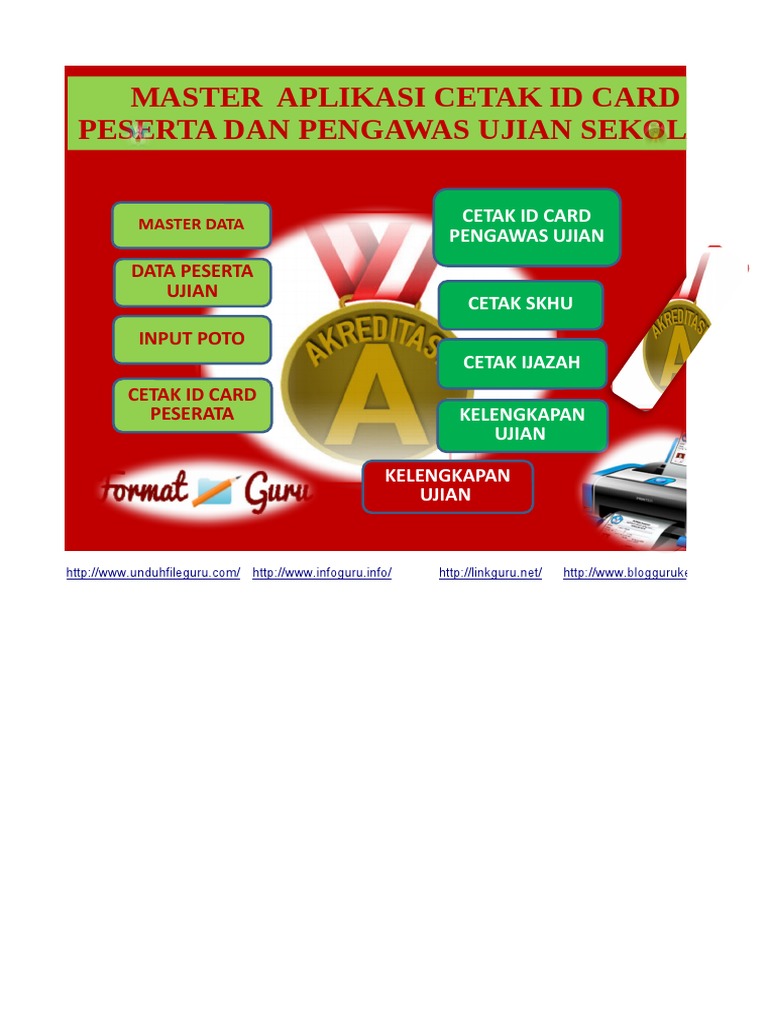 APK ID Card Peserta Dan Pengawas Ujian Sekolah | PDF