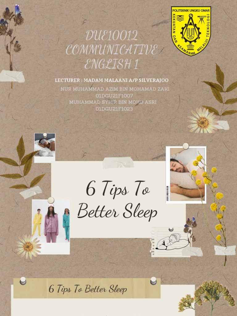 Tips To Better Sleeps | PDF
