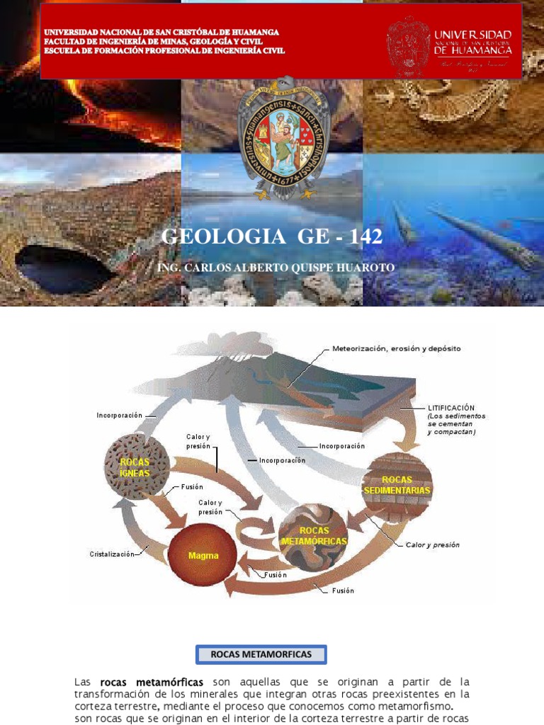 Semana 6 | PDF | Roca (geología) | Minerales