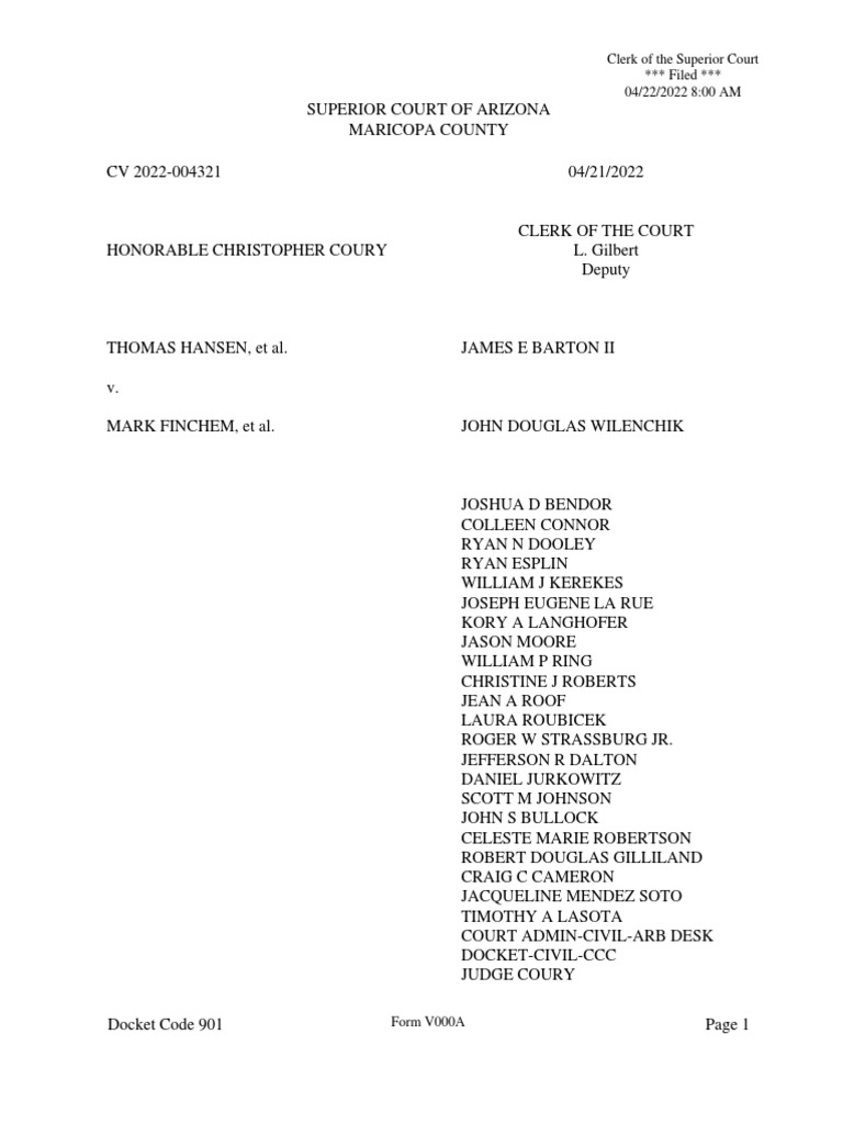 CV2022-004321 - ME - Under Advisement Ruling - 4.21.2022 | PDF ...