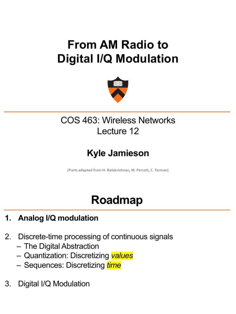 From AM Radio To Digital I/Q Modulation | PDF | Modulation | Sampling ...