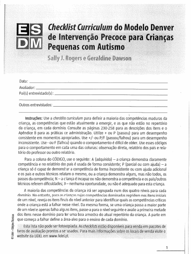 Checklist Denver | PDF