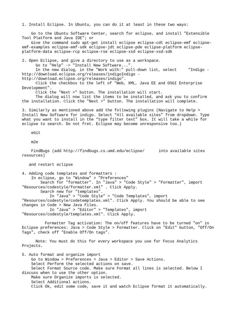 Eclipse Install | PDF | Eclipse (Software) | Systems Engineering