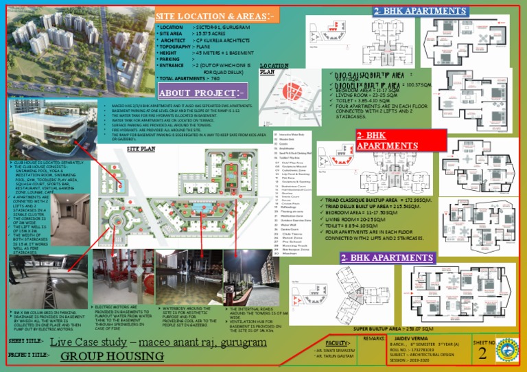 Case Study - Group Housing | PDF | Basement | Buildings And Structures