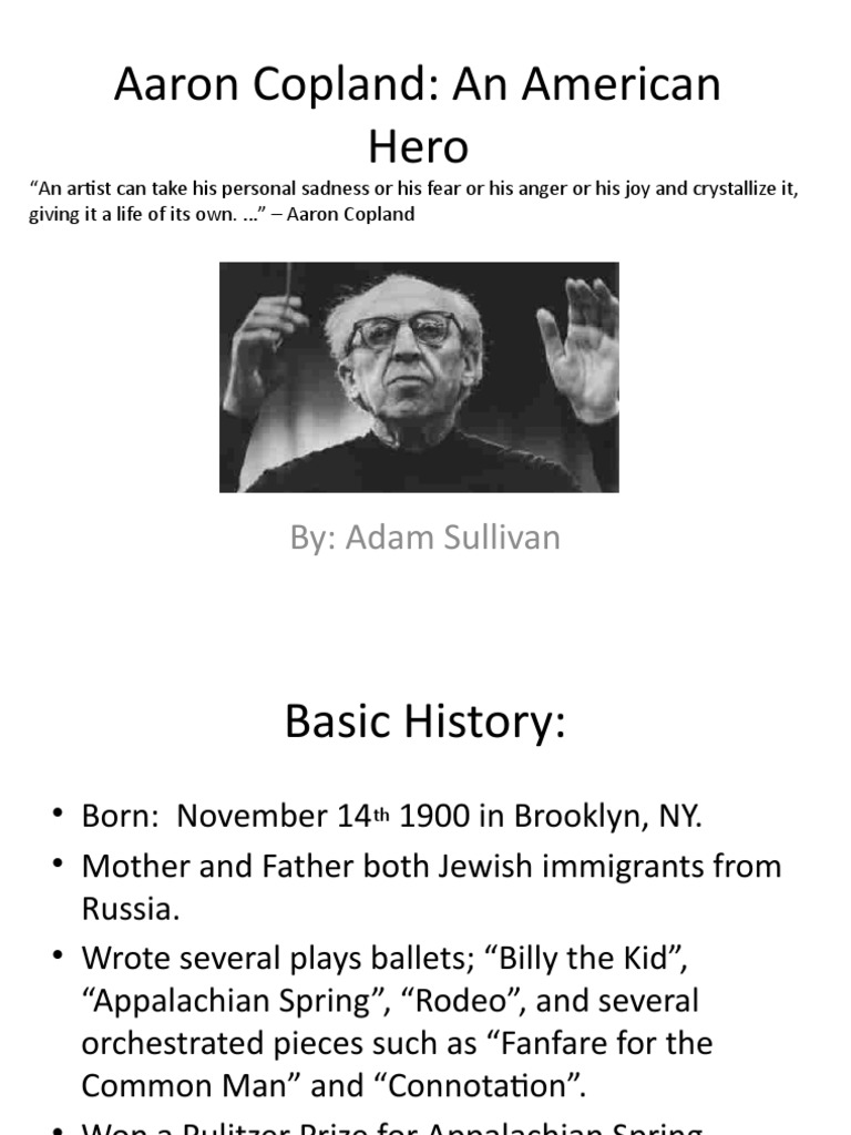 Aaron Copland: American Music Icon | PDF