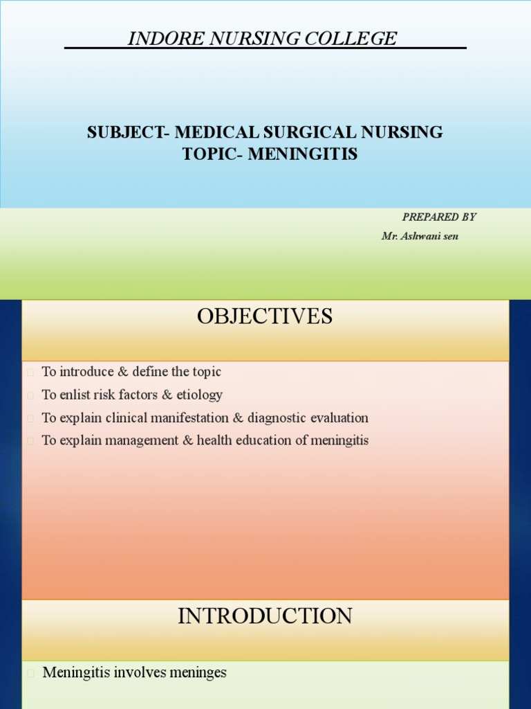 Meningitis | PDF | Meningitis | Medical Specialties