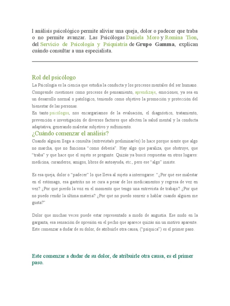 Analisis Sicologico de Las Personas | PDF | Sicología | Mente