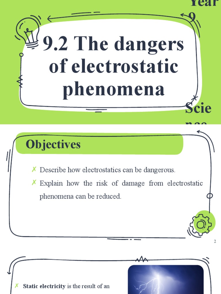 Dangers of Electrostatic Phenomena | PDF | Lightning | Electrostatics