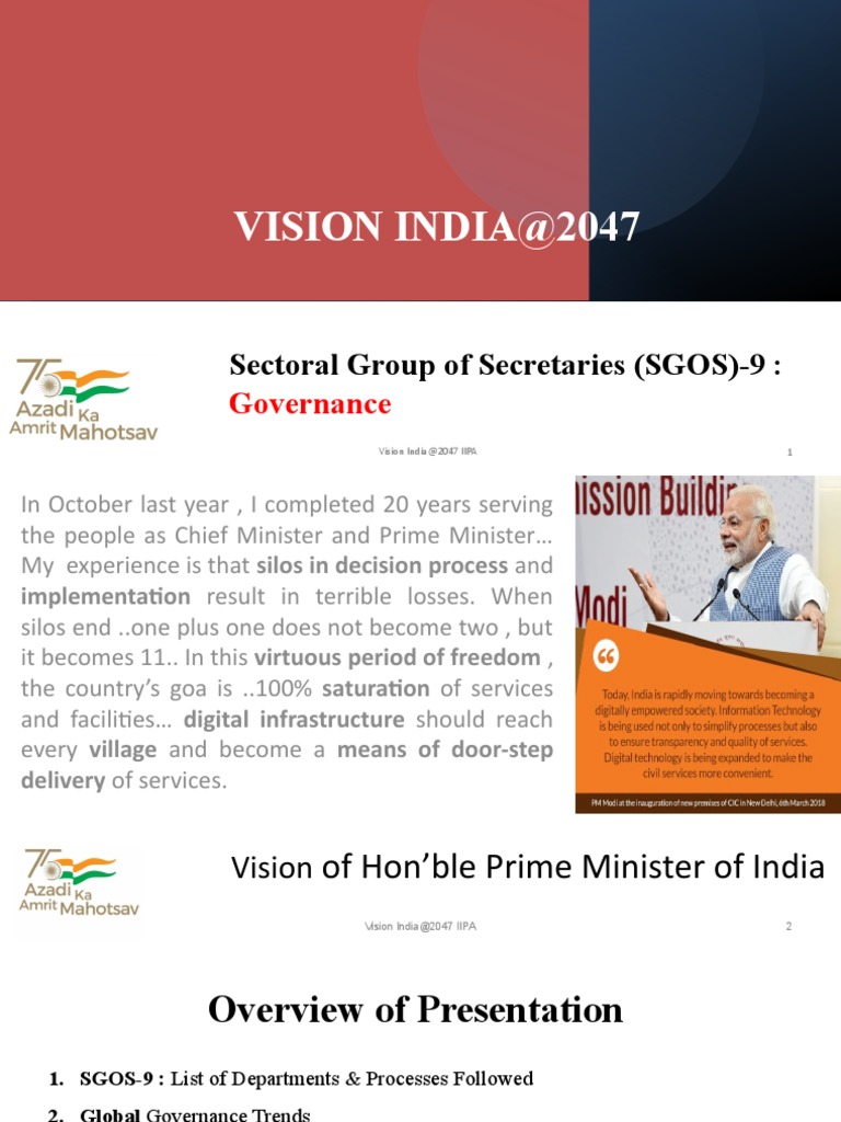 Ver2 Updated Vision @2047 IIPA | PDF | Governance | Singapore