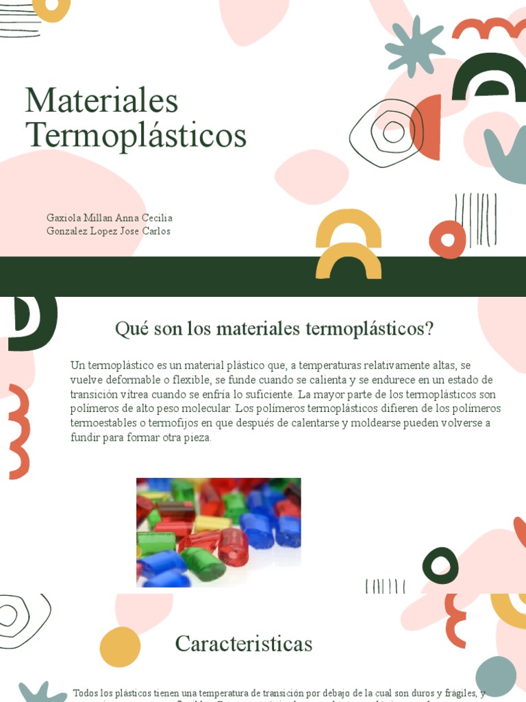 Características y aplicaciones de termoplásticos | PDF | Termoplástico ...