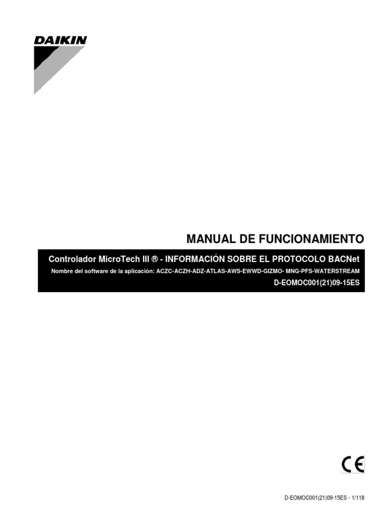 MicroTech III Controller D-EOMOC001 (21) 09-15ES Operation Manuals ...