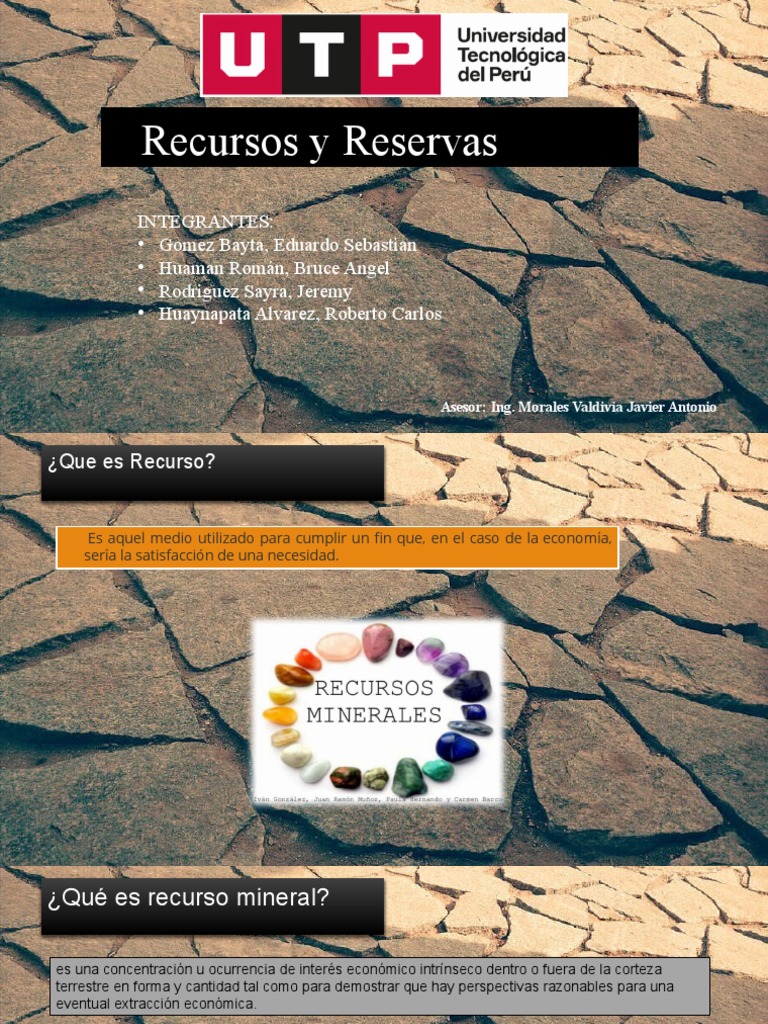 Reservas y Recursos | PDF | Minerales | Minería
