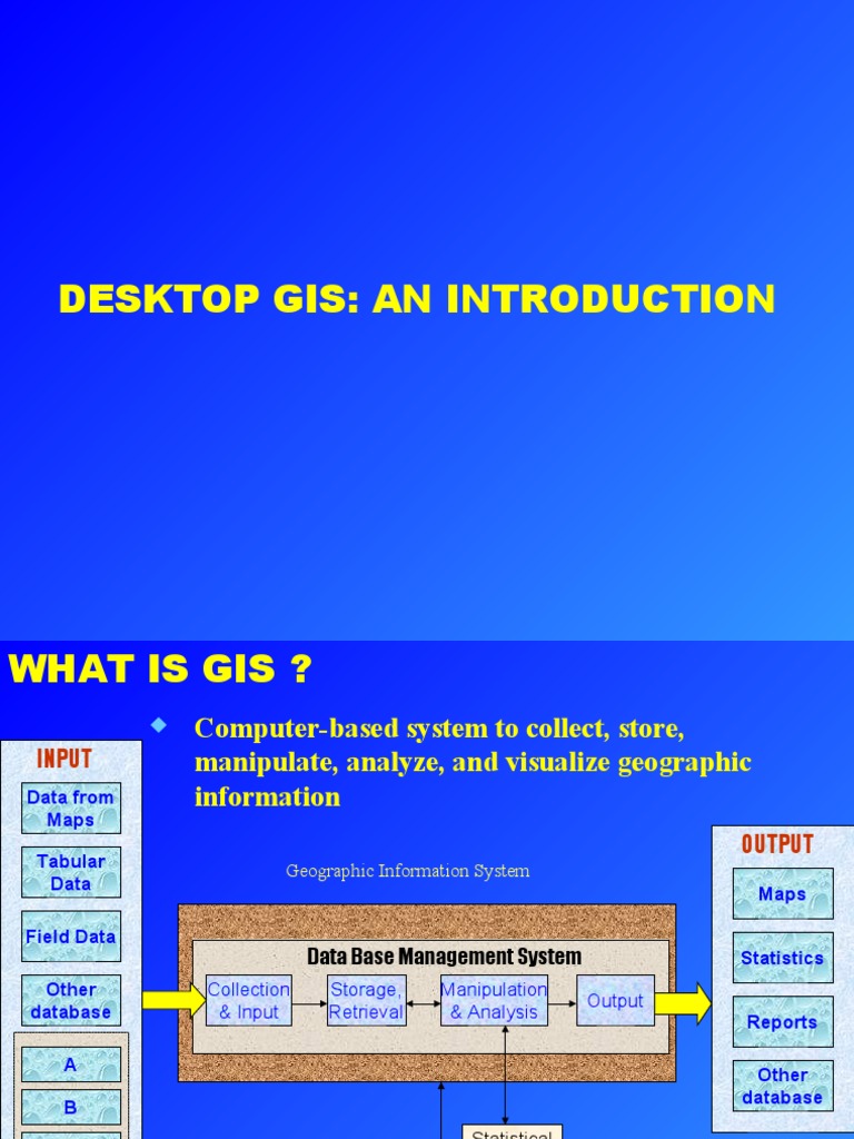 Desktop Gis: An Introduction | PDF | Geographic Information System ...