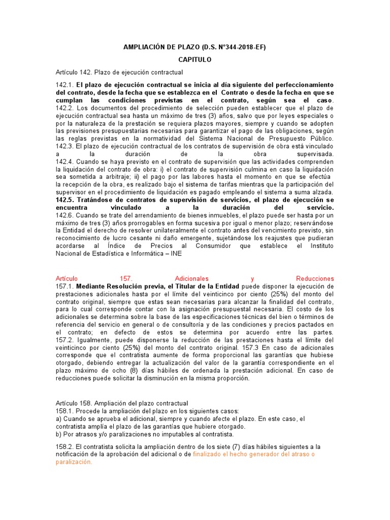 Ampliación de Plazo | PDF | Presupuesto