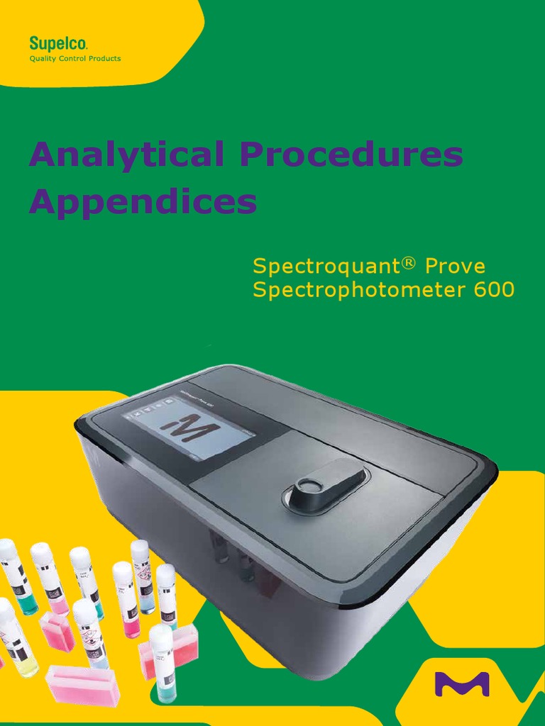 SQ Prove 600 Analytical Procedures and Appendices 2017-07-1 | PDF ...