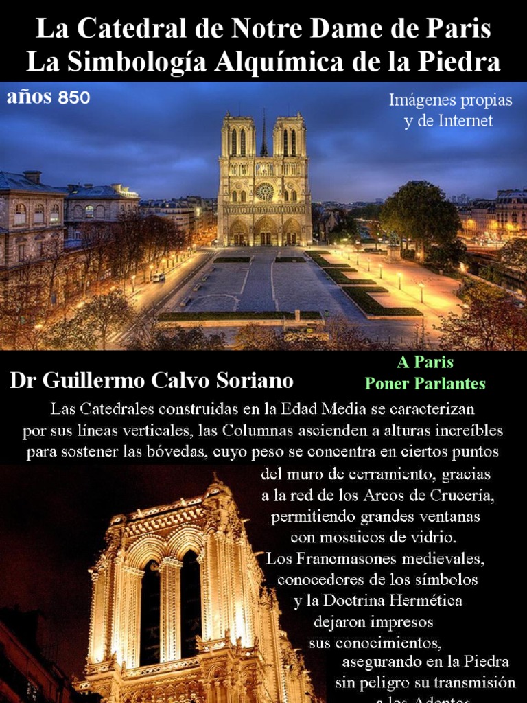 Calvo Soriano Guillermo - Simbologia Alquimica de Notre Dame | PDF