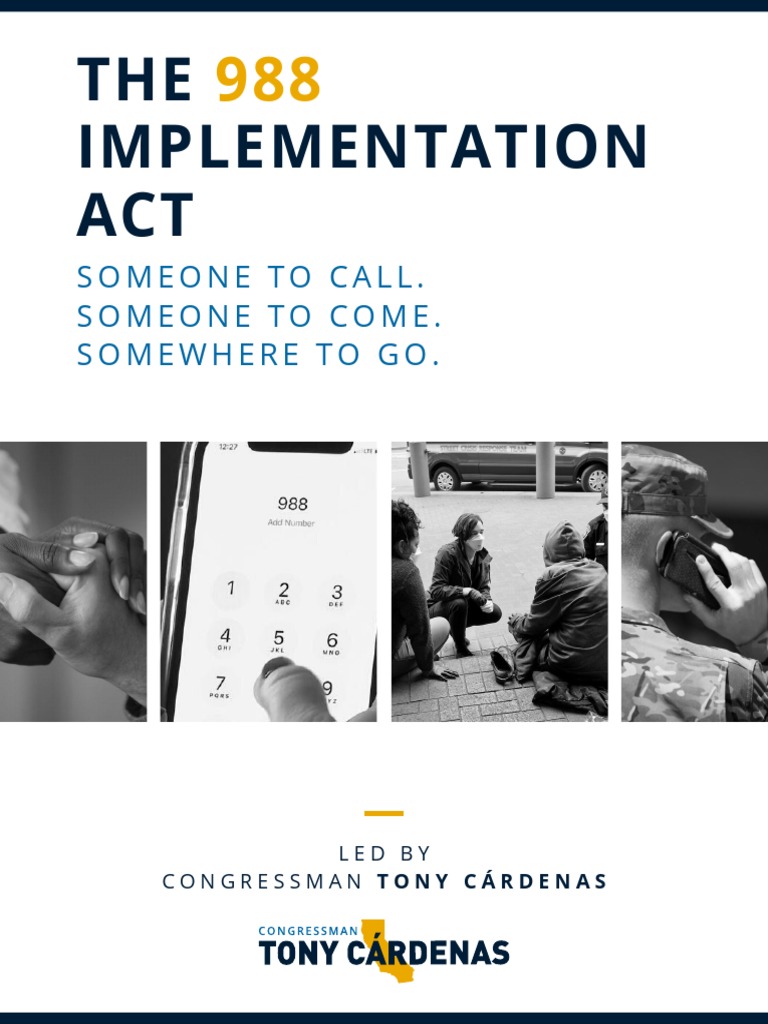 988 Implementation Act Packet | PDF | Mental Health | Psychotherapy