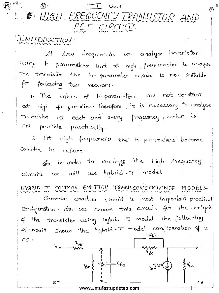 R19 Eca - Unit-1 | PDF