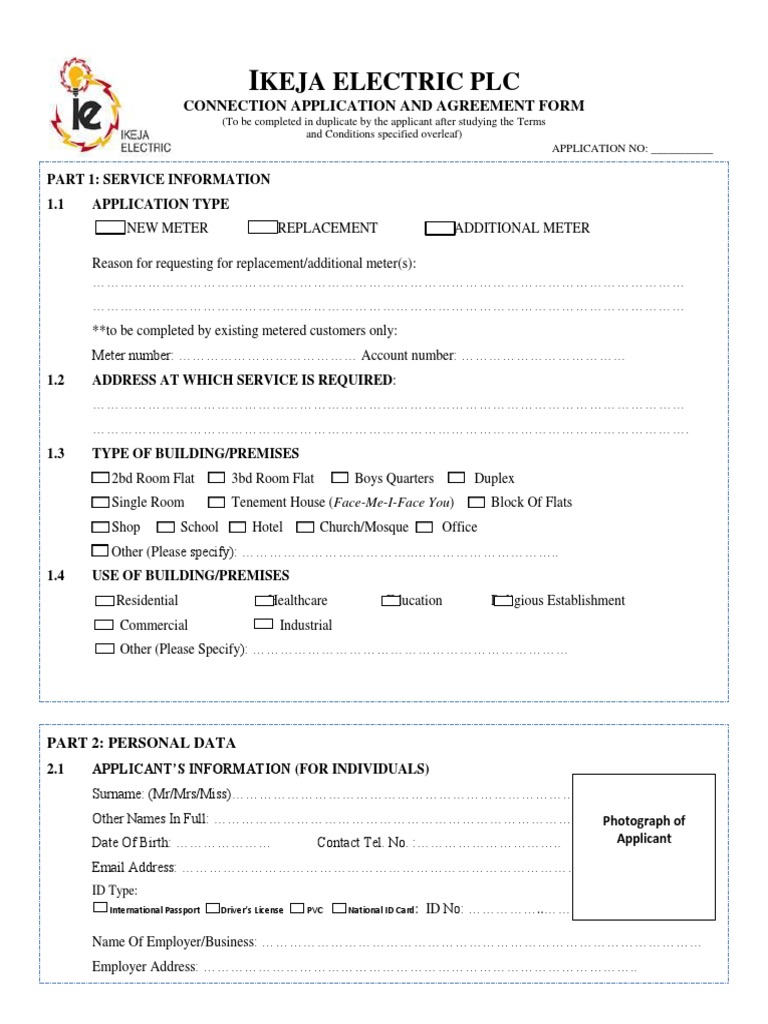 IE Meter Application Form Regulatory Rev 6 | PDF | Breach Of Contract ...