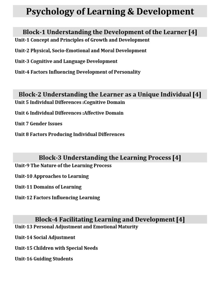 Psychology of Learning and Development 12MB | PDF | Adolescence | Infants