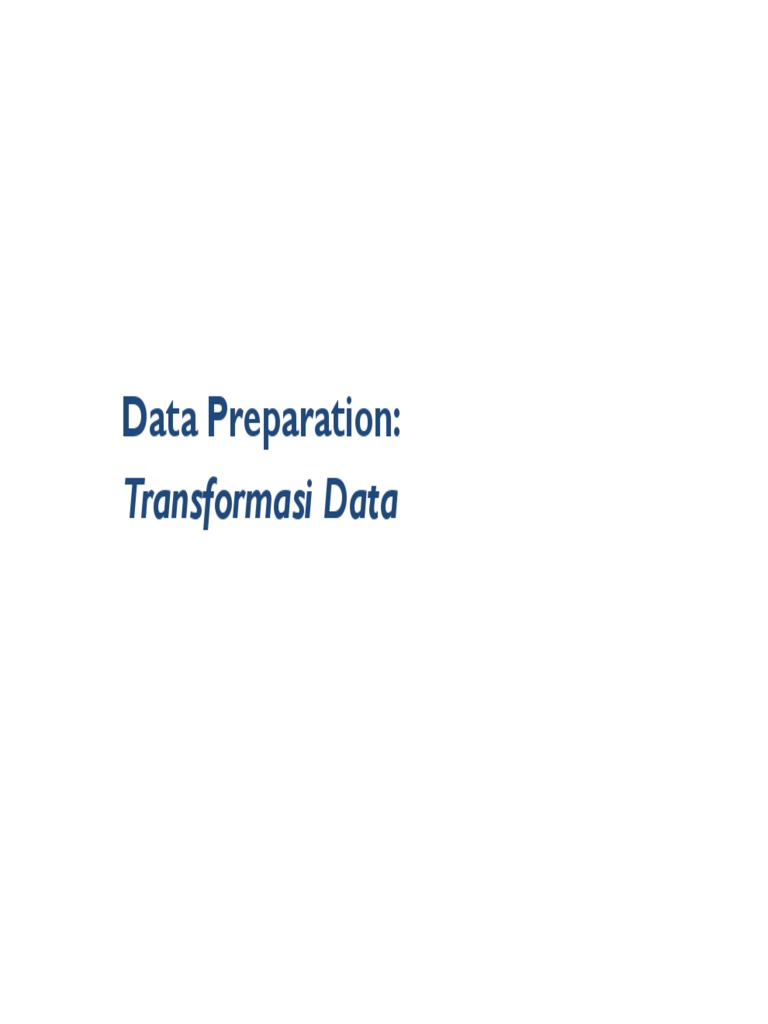 Transformasi Data | PDF