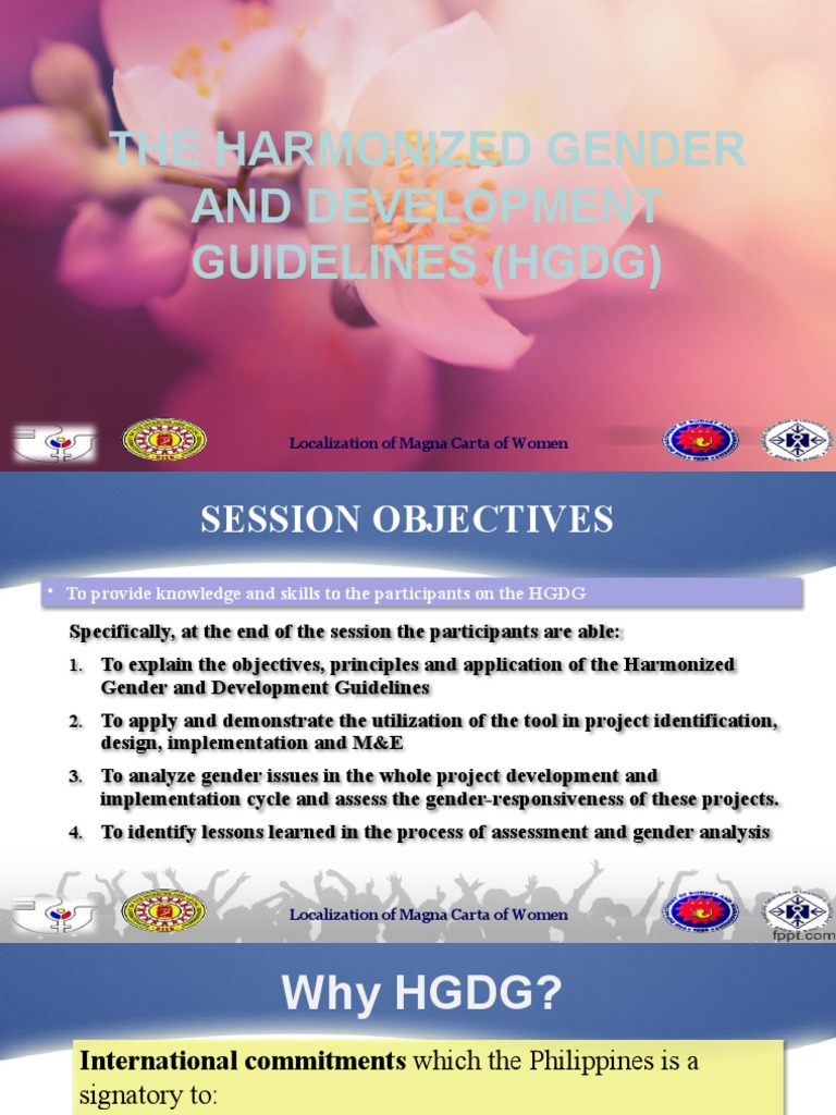The Harmonized Gender and Development Guidelines (HGDG) | PDF | Gender ...