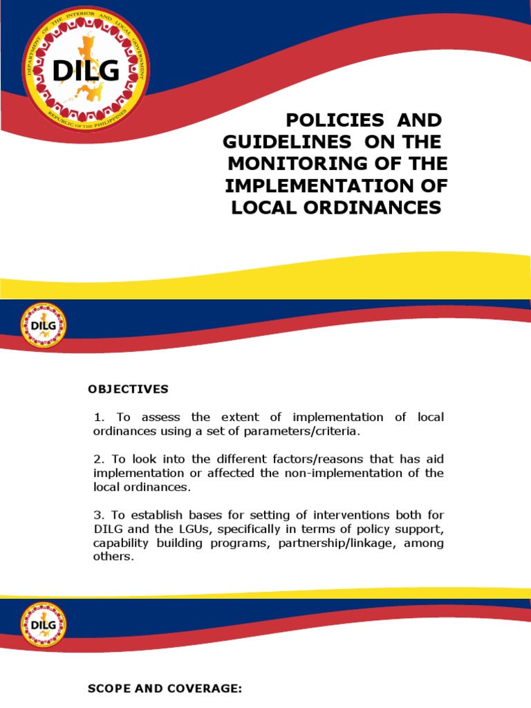 Monitoring Local Ordinance Implementation | PDF | Government